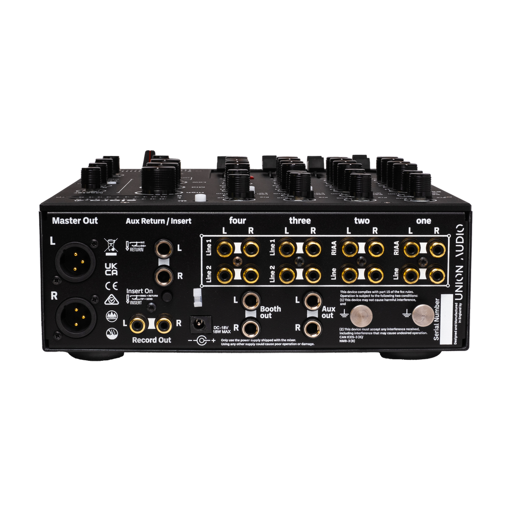 Union Audio ELARA.4 4-channel Compact Analogue Mixer - Black